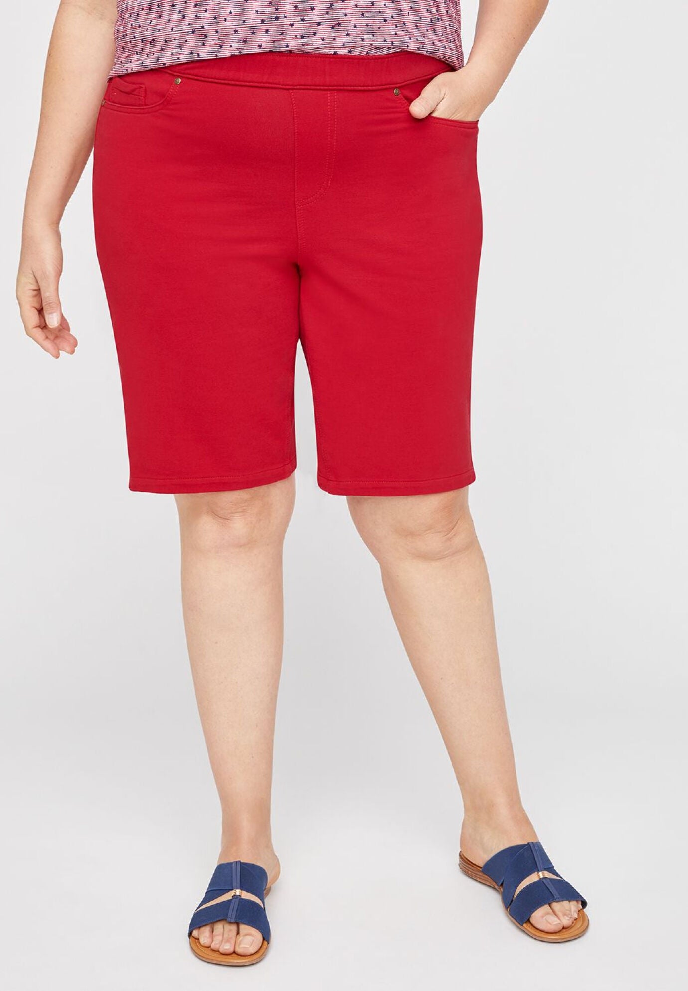 The Knit Jean Short (With Pockets) | Ellos