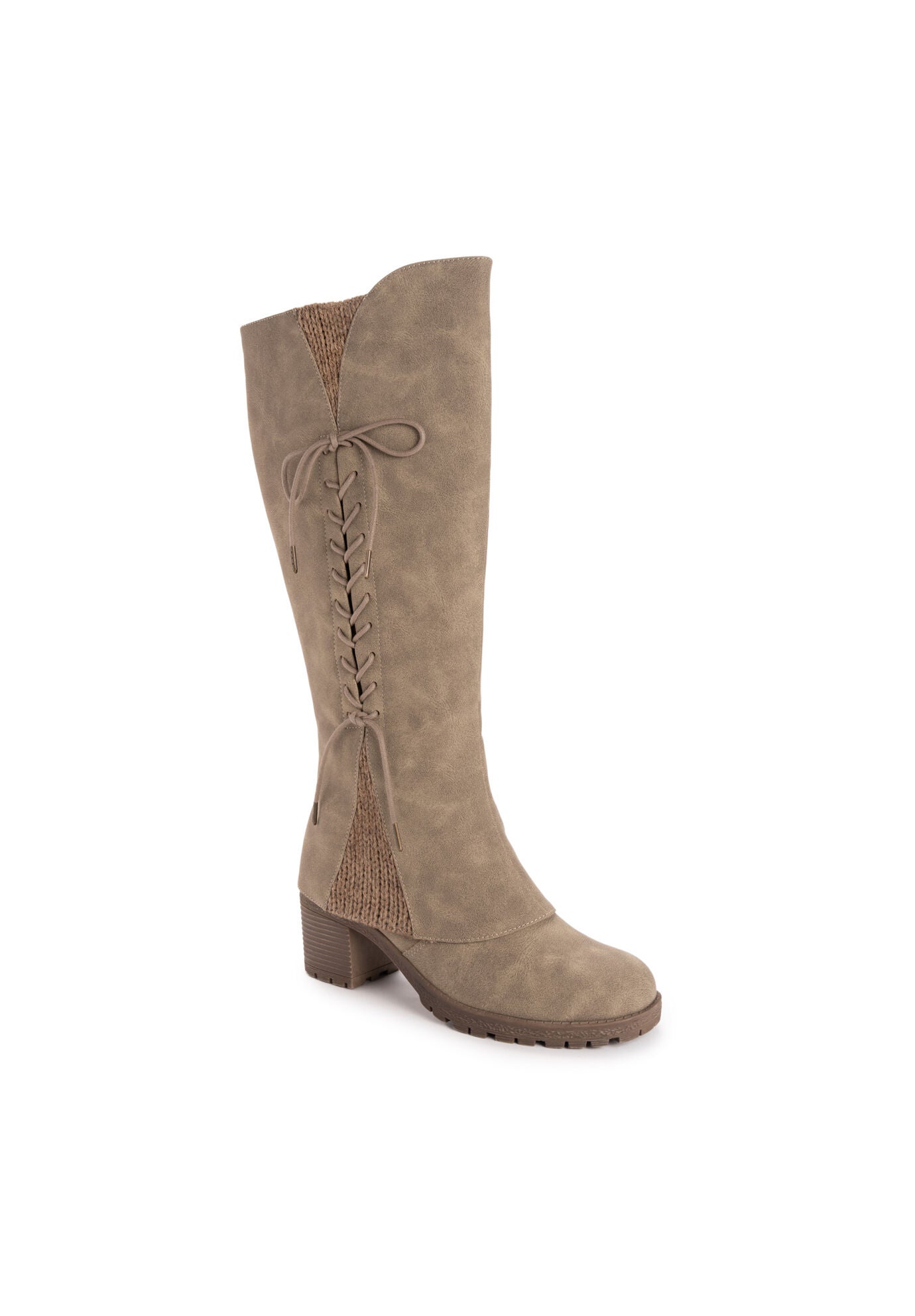 Water-Resistant Lucy Lonnie Tall Boot, Taupe | Ellos