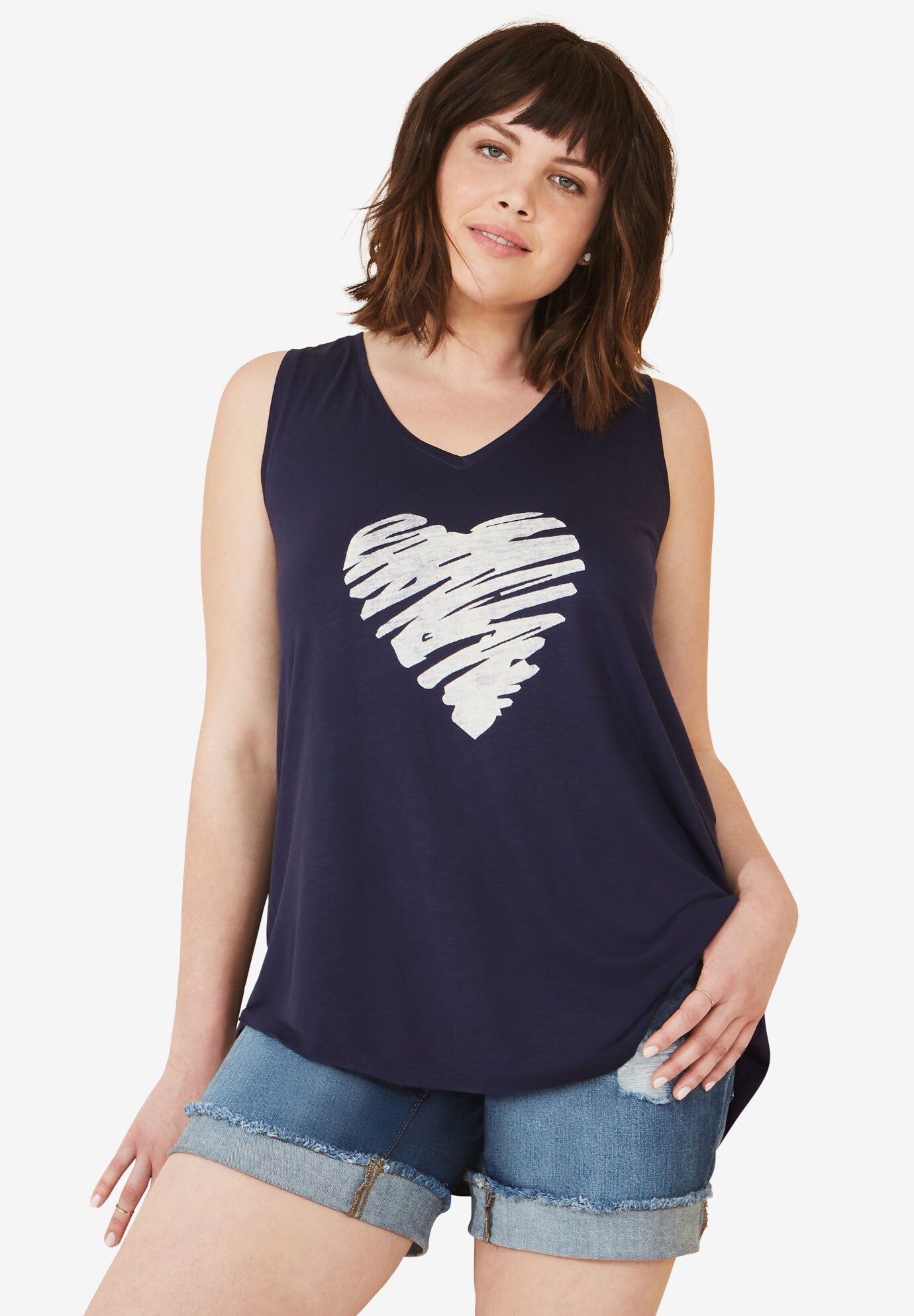 Women's Plus Size Tank Tops | Ellos